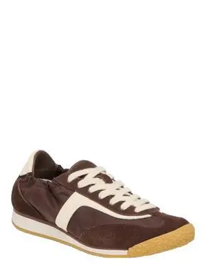 Dolce Vita Sariya Lace Up Sneakers Dark Brown Nylon