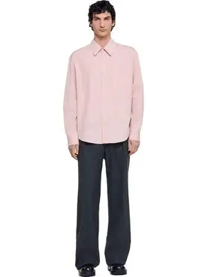 Sandro Striped Shirt - Baby Pink