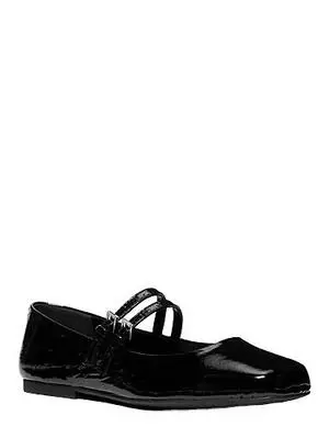 Michael Kors Matilda Patent Flex Ballerina Flat - Black