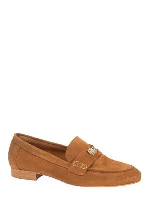 PATRICIA GREEN Vince Penny Loafer - Cognac Suede