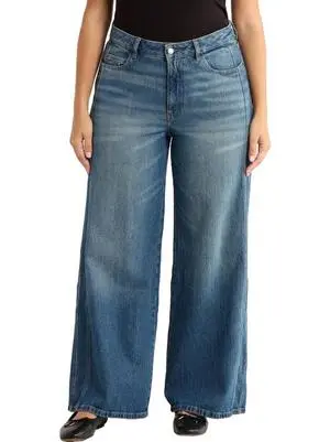 WARP + WEFT High-Waist Wide-Leg Jeans