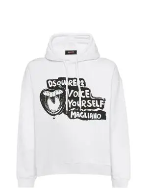 Dsquared2 X Magliano Slogan-print Hoodie - White