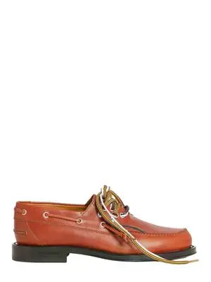 Dsquared2 Leather Boat Shoes - Brown