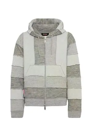 Dsquared2 Patchwork Hoodie - Grey