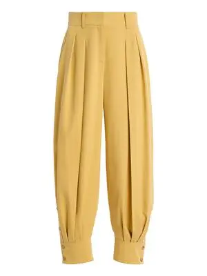 Michael Kors Silk Gabardine Tapered Pants - Nude