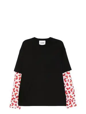 JIL SANDER Crew-neck T-shirt - Black