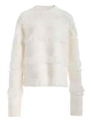 SIMKHAI Carrick Cotton-Blend Crewneck Sweater