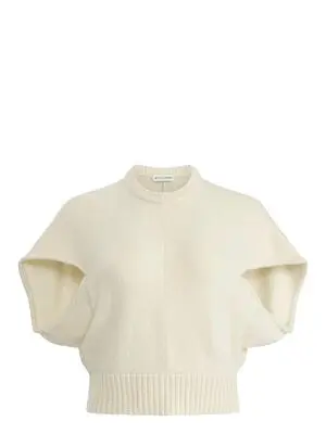 Altuzarra Banks Knit Merino Wool Top - Ivory