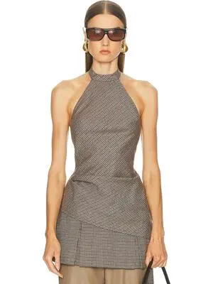 MIMCHIK Archer Top - Houndstooth