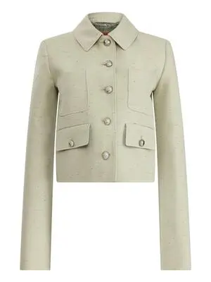 Altuzarra Astley Cotton-blend Jacket - Green