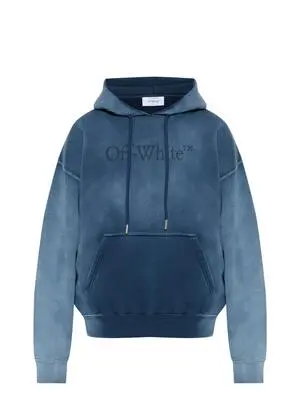 Off-White Ombré Hoodie - Navy Blue