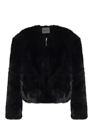 STAND STUDIO Karly Faux Fur - Black