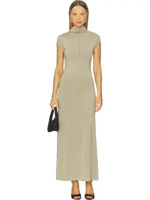 L'academie By Marianna Rebecca Maxi Dress - Beige