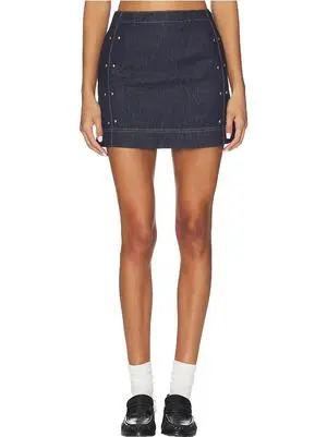 ALIGNE Hadley Denim Mini Skirt - Indigo