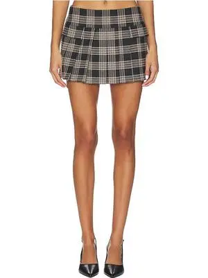 Alice + Olivia Sabrina Mini Skort - Black & Multi