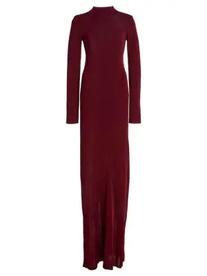 Altuzarra Kaplan Knitted Maxi Dress - Burgundy