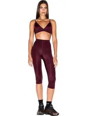 SKIMS Nike Shine Drawcord Crop 17 Inch Legging Currant