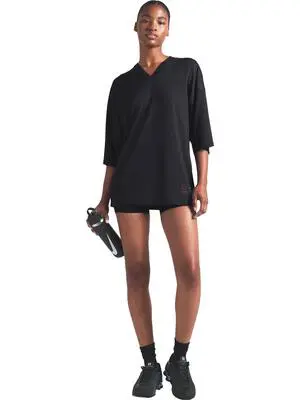 SKIMS Nike Airy V-neck Oversized Top - Obsidian