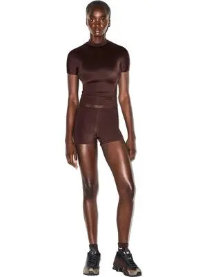 SKIMS Short Sleeve Mock Neck Top - Phoenix