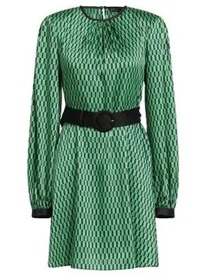 LIU •JO Flared Mini Dress - Green