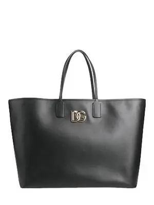 Dolce & Gabbana Leather Shopper Bag - Black