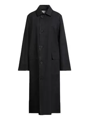MAISON MARGIELA Cotton-polyurethane Overcoat - Black