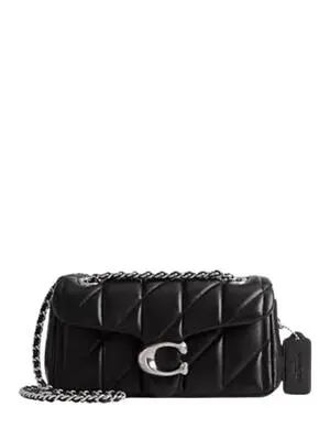 COACH COACH Tabby Shoulder Bag 26 With Pillow Quilting Silver/black