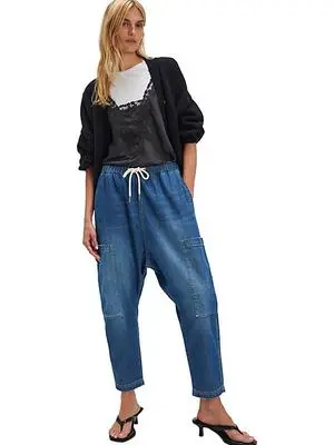 ONETEASPOON OneTeaspoon Isla Drawstring Harem Jeans Pasadena Blue