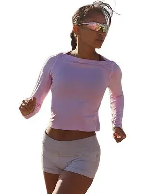 Free People Up Next Long Sleeve Powder Pink