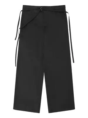 HELIOT EMIL Spectra Tie-fastening Tailored Trousers - Black