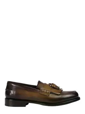 DOUCAL'S Tassel-detailing Fringed Loafers - Brown