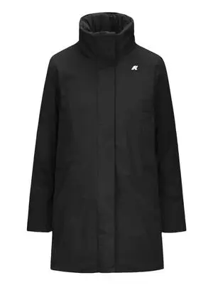 K-WAY Marla Funnel-neck Coat - Black