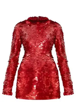 Sportmax Sequin-embellished Mini Dress - Red