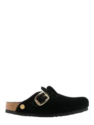 BIRKENSTOCK Boston Velvet Mules - Black