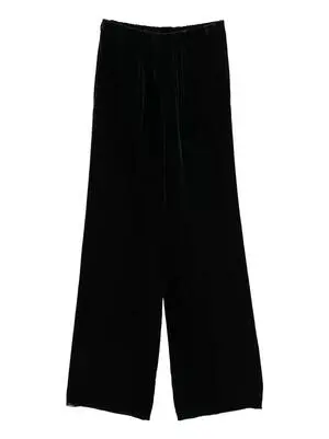 Antonelli Firenze Elasticated-waist Velvet Pants - Blue