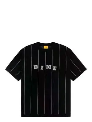 DIME Striped Logo-Detail Sweater
