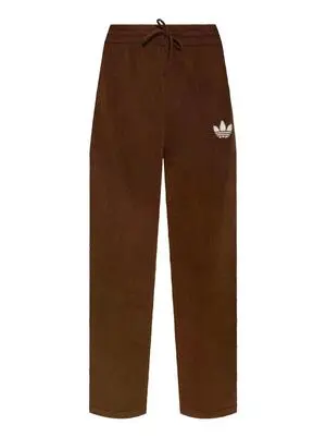 Adidas Logo Knit Trousers - Brown