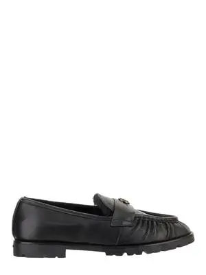 Pinko Nappa Leather Loafers - Black