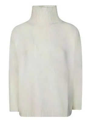 Max Mara Borgia High-Neck Sweater Neutrals