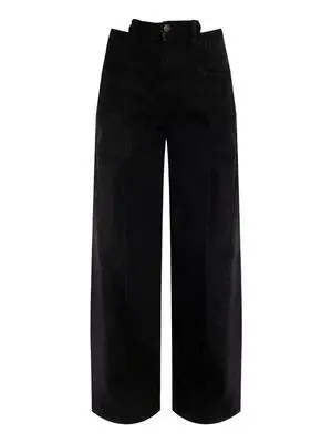 MAISON MARGIELA Cutout-panel Trousers - Black