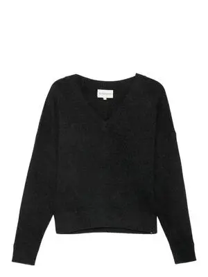 Eric Bompard V-neck Cashmere Sweater - Grey