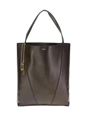 Chloé Maxi Chain Large Tote - Brown