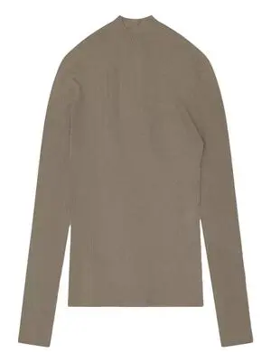 HELIOT EMIL Ribbed High-neck Sweater - Brown
