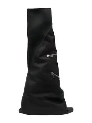 Rick Owens Leather Biker Boots - 9