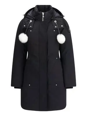 Moose Knuckles Stirling Pompom Hooded Parka - Black