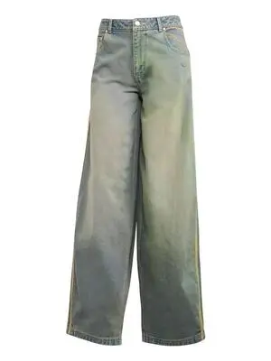 Adidas Adilenium Wide-leg Jeans - Blue
