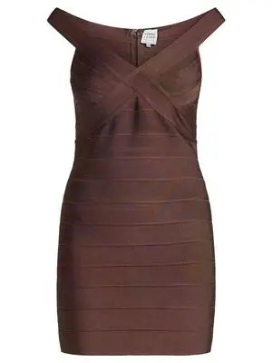 Herve Leger Rachel Dress - Brown