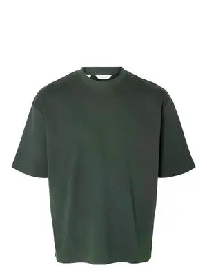 SELECTED Crew-neck T-shirt - Green