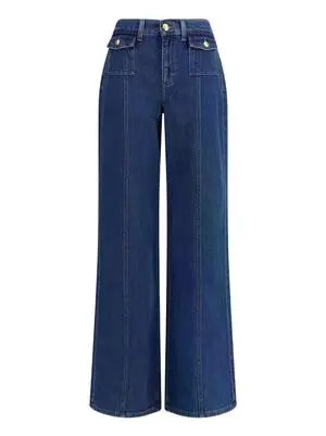 7 For All Mankind Lotta Wide-leg Jeans - Blue