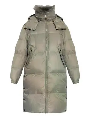 YVES SALOMON Detachable-hood Down Coat - Grey